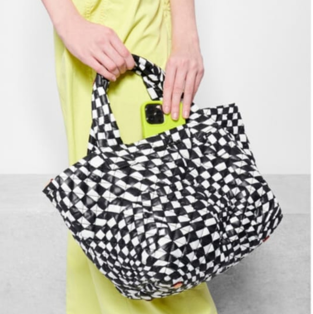 Mz Wallace Small Metro Tote Deluxe, Checkerboard - Gem